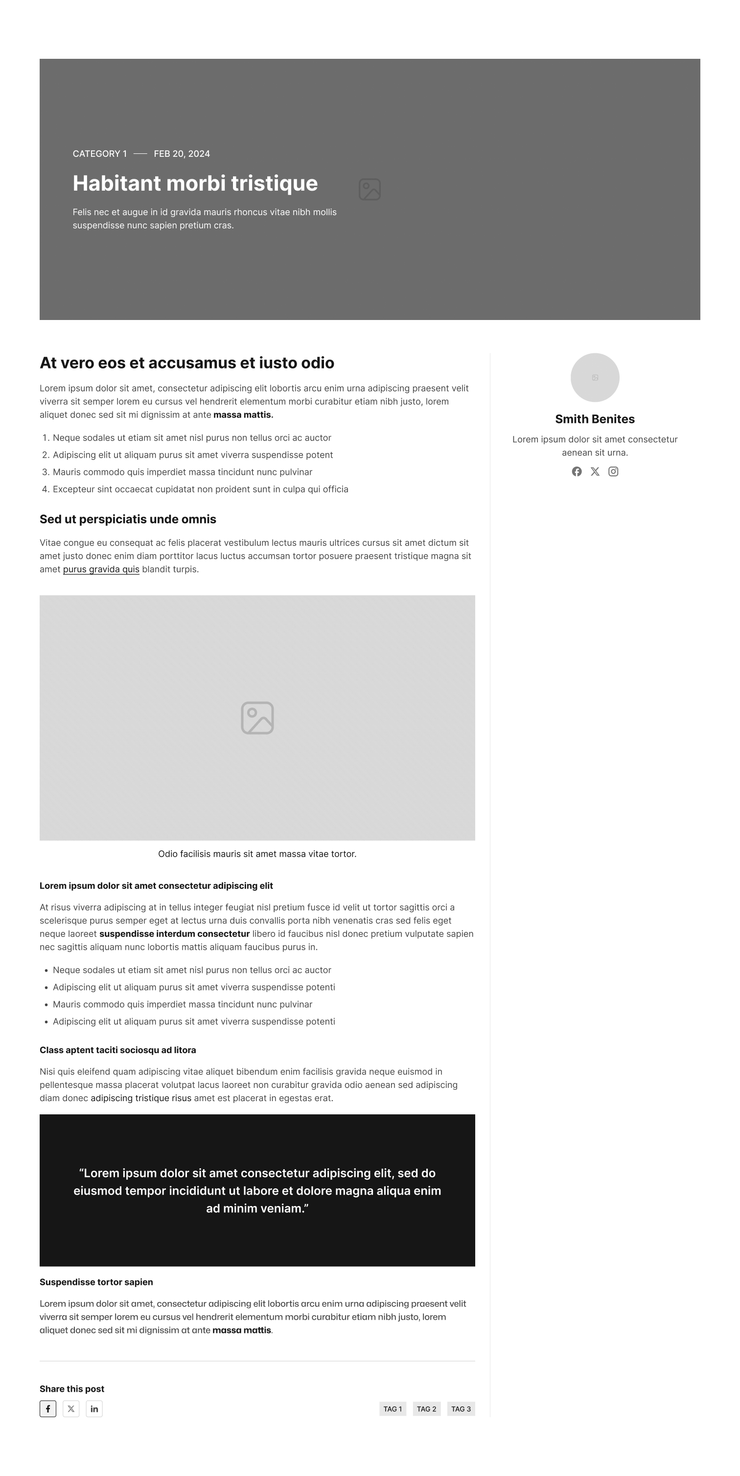 Single Post Sections - Brixies