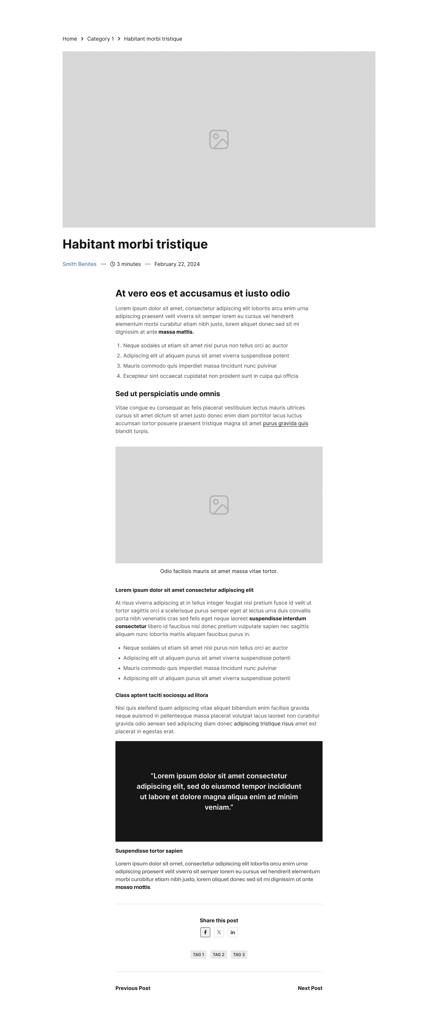 Single Post Sections - Brixies