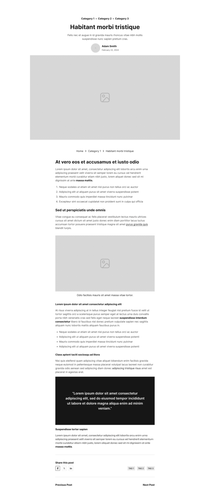 Single Post Sections - Brixies