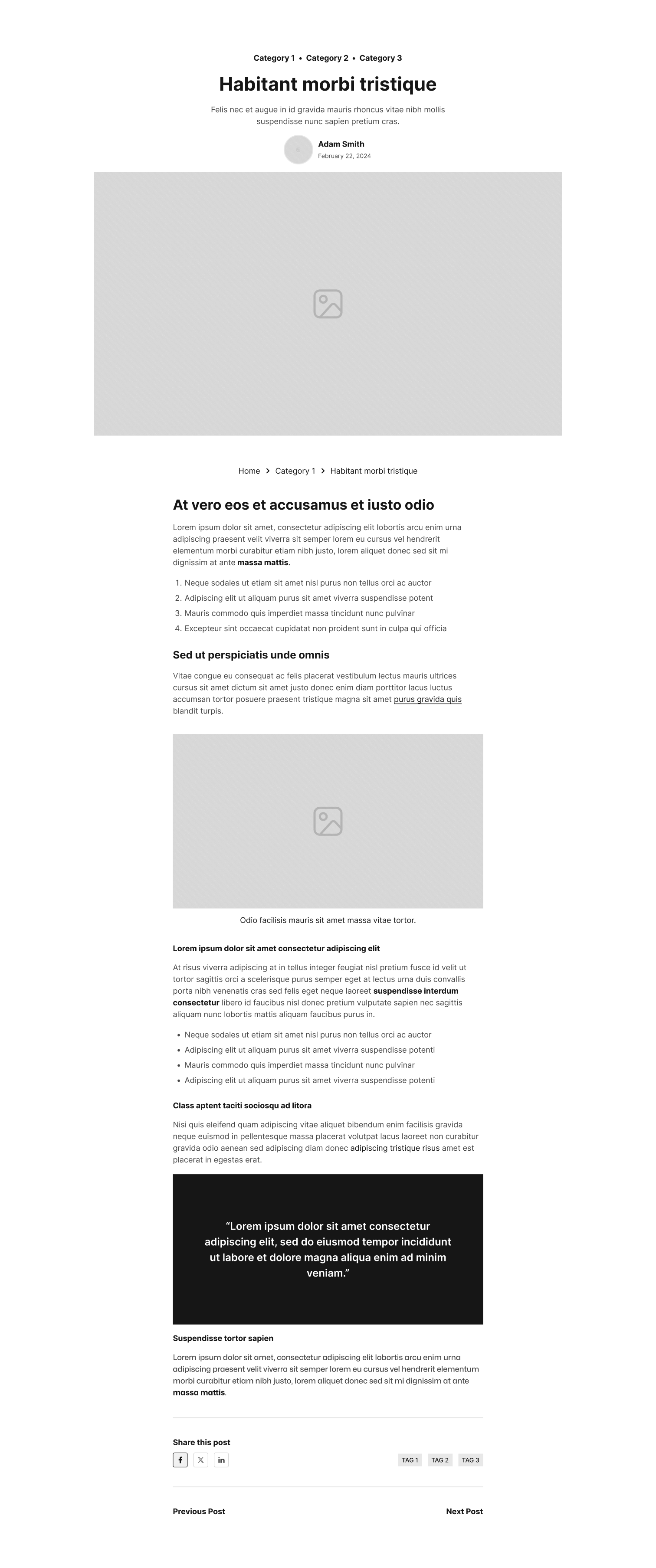 Single Post Sections - Brixies